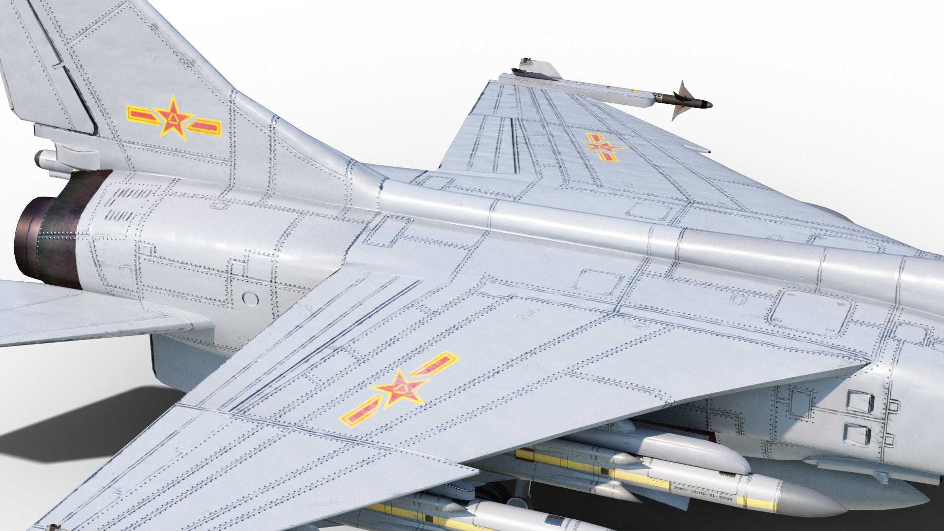 3D Xian JH-7A Flounder Fighter Bomber PLA FBC-1 Fighter Jet Model ...