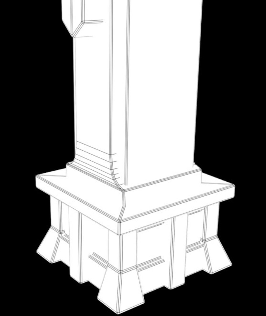 Column structure architecture 3D model - TurboSquid 1580018