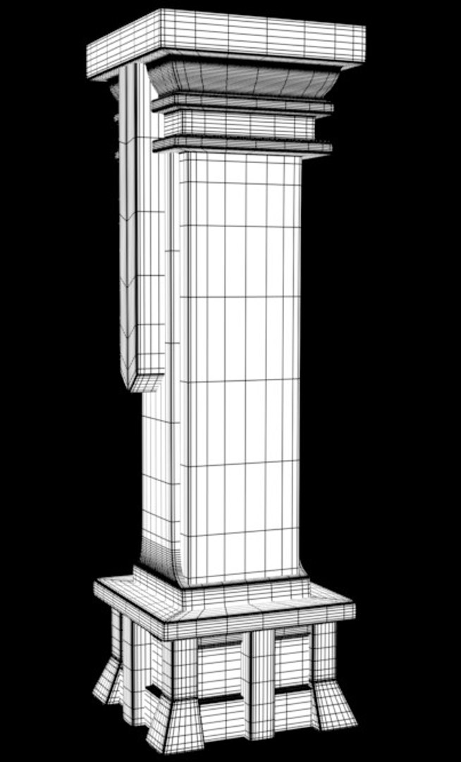 Column structure architecture 3D model - TurboSquid 1580018