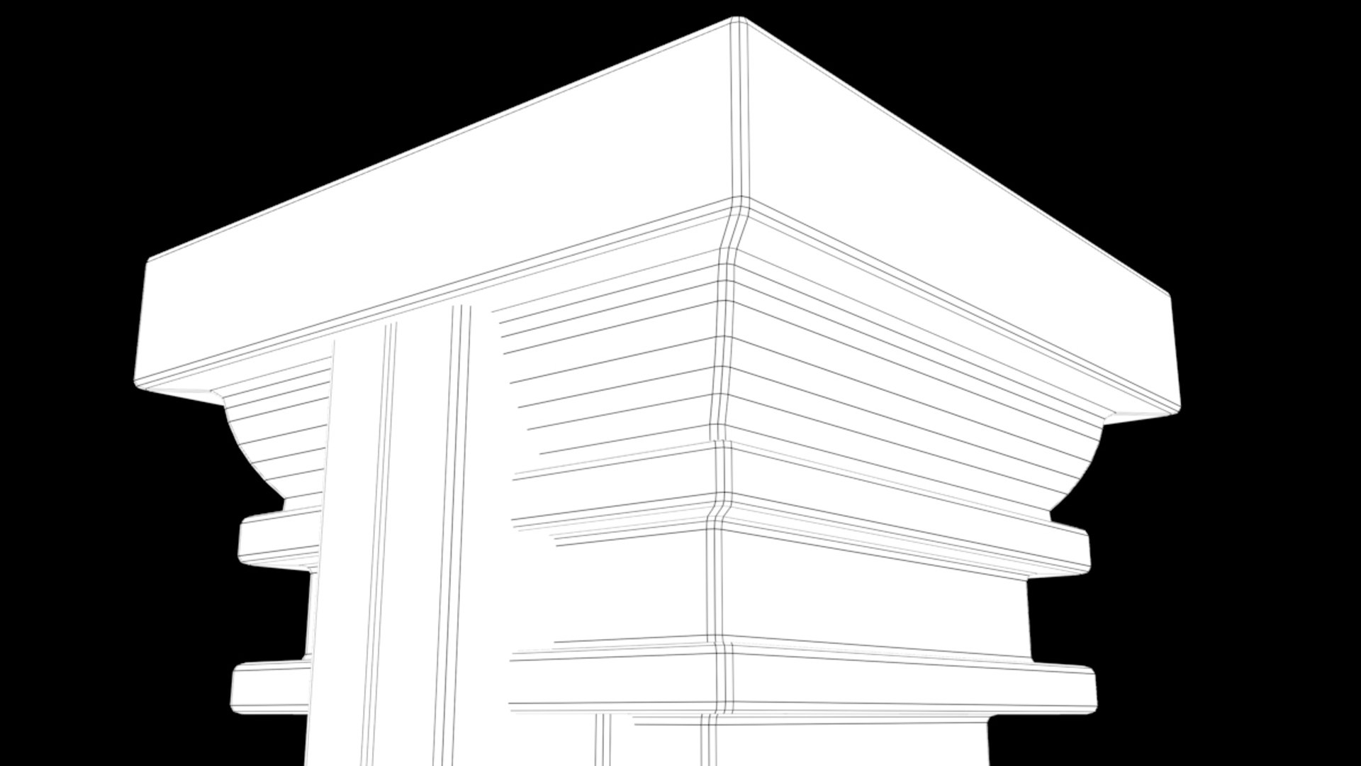 Column structure architecture 3D model - TurboSquid 1580018
