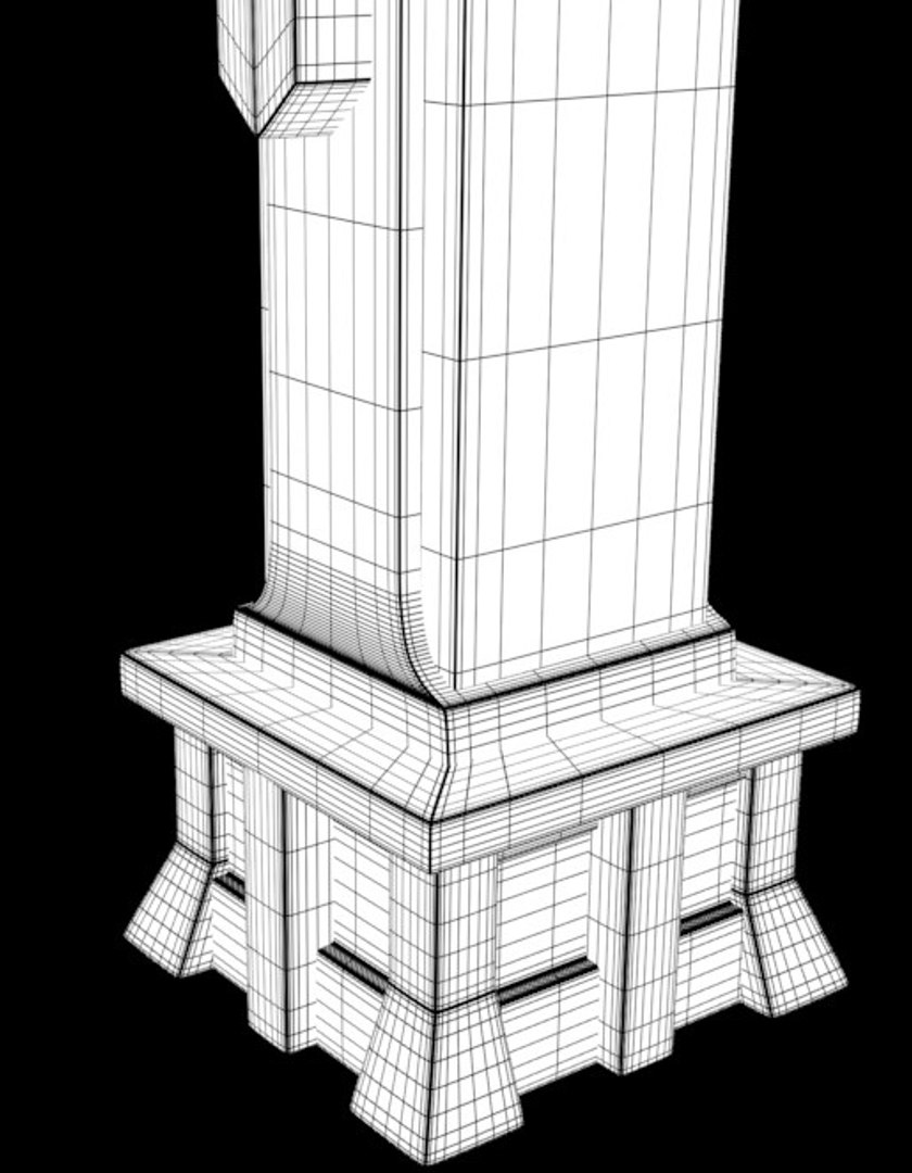 Column structure architecture 3D model - TurboSquid 1580018