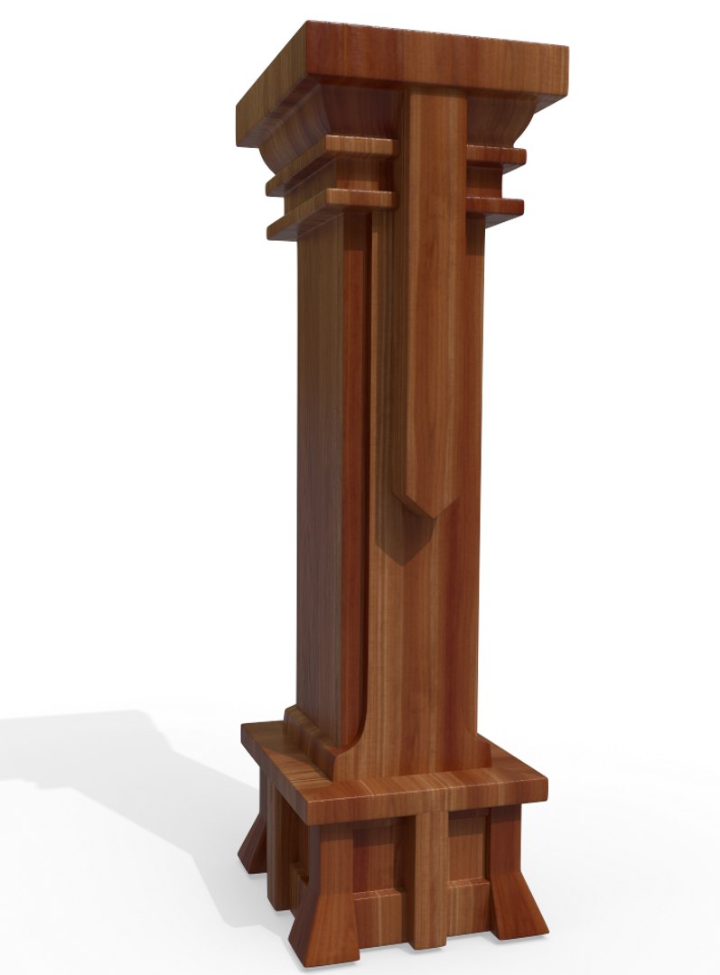 Column structure architecture 3D model - TurboSquid 1580018