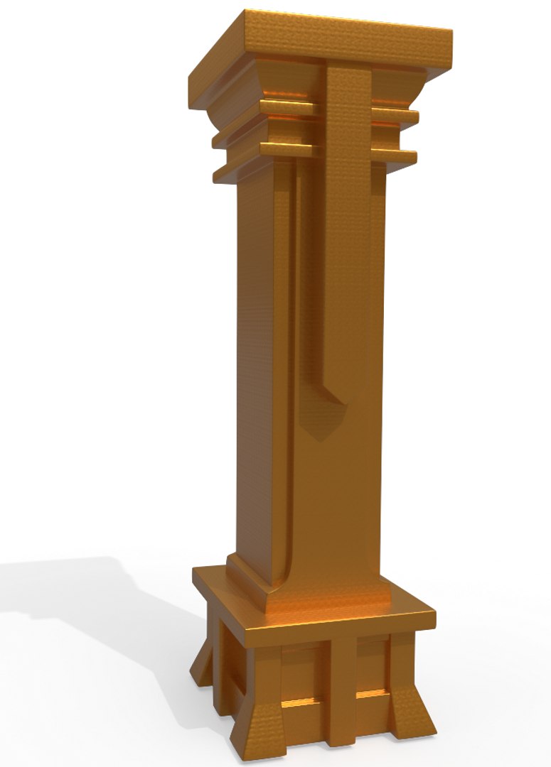 Column structure architecture 3D model - TurboSquid 1580018