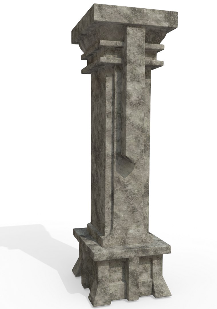 Column structure architecture 3D model - TurboSquid 1580018