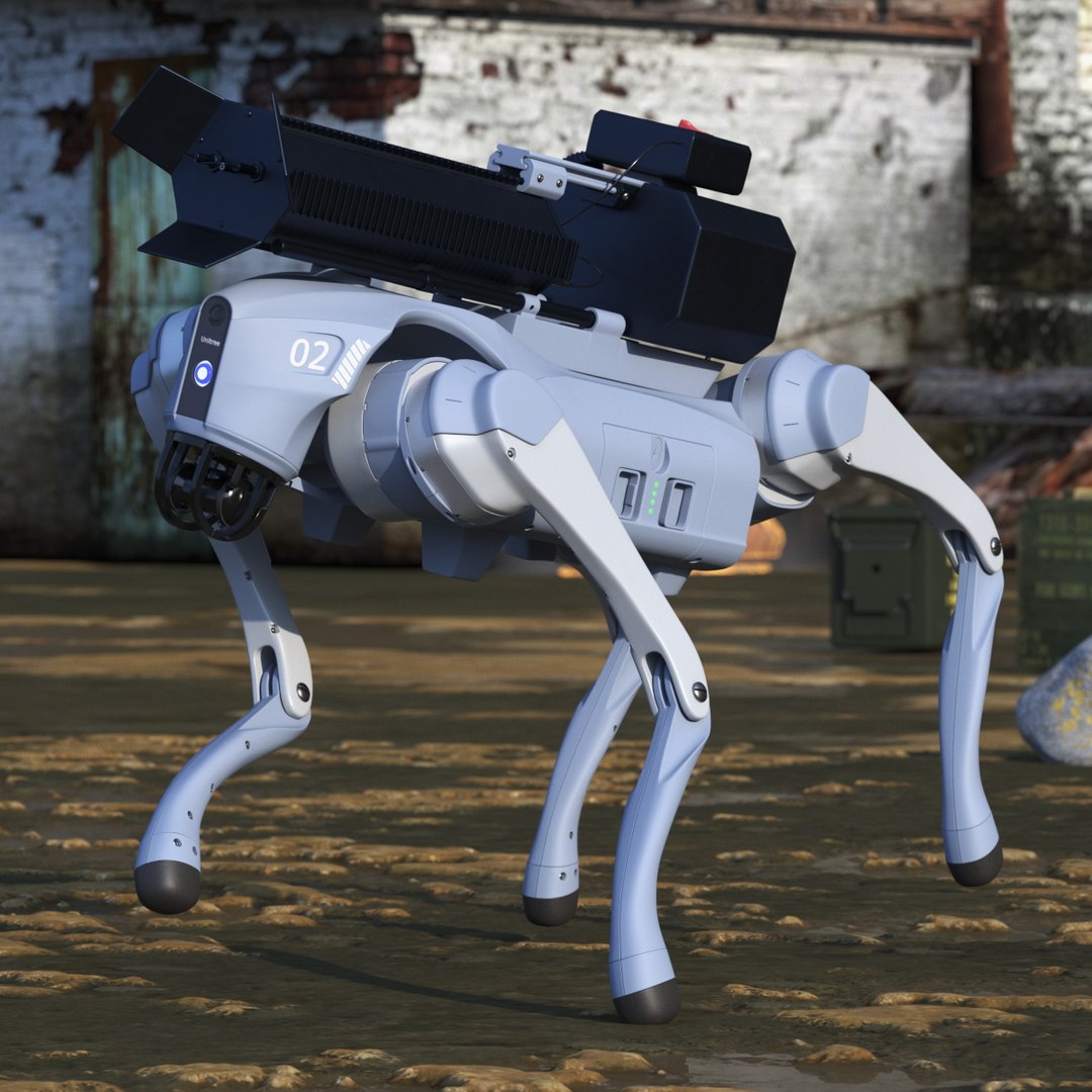 Thermonator Robot Dog Rigged For Cinema 4D 3D - TurboSquid 2428155