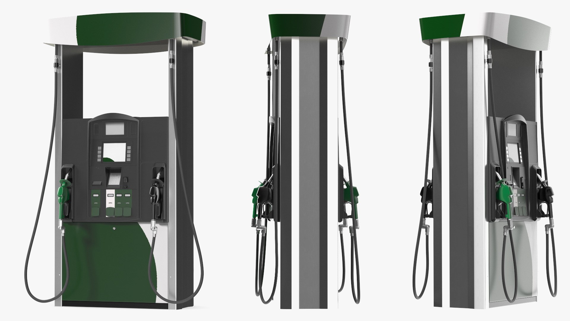 3D Gas Pump Green - TurboSquid 2277733