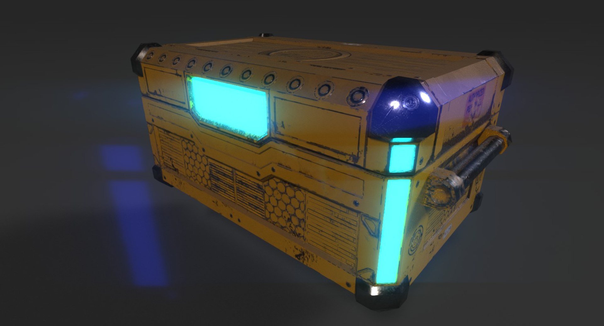 Sci Fi Chest 3D Model - TurboSquid 1278531