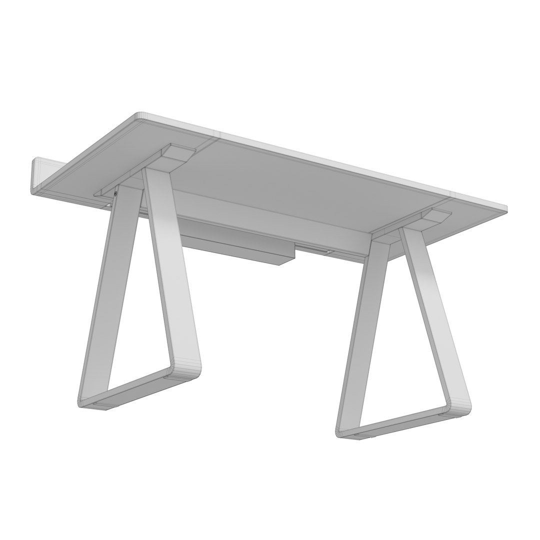 Bermuda Desk 3D Model - TurboSquid 2243324