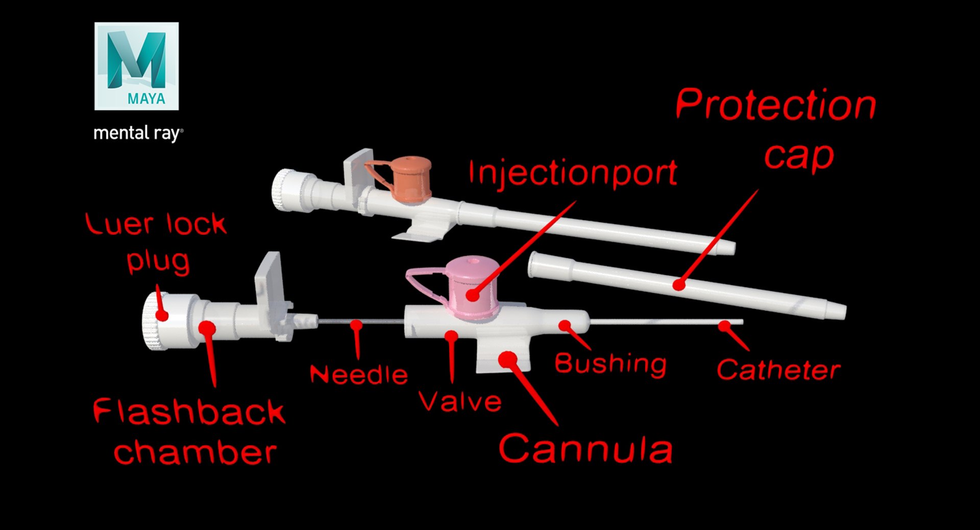 Peripheral Venous Catheter 3D Model - TurboSquid 1332541