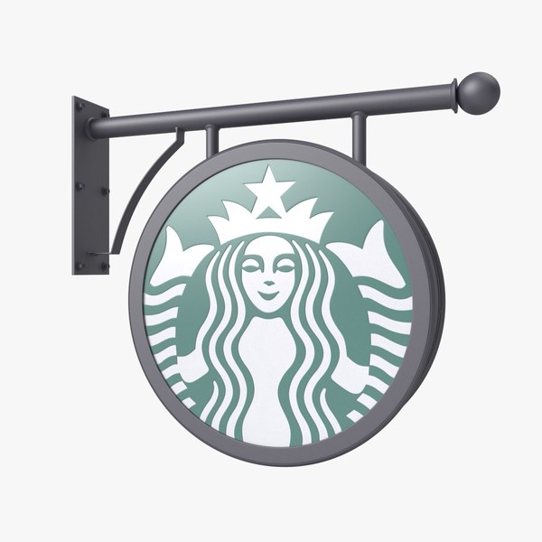 modelo 3d Starbucks Coffee Sign - TurboSquid 2053499