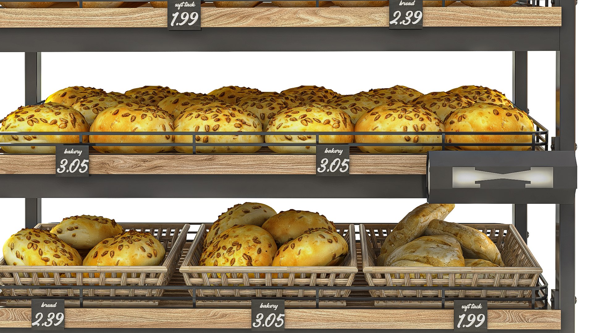3D Bread Rack - TurboSquid 1733670