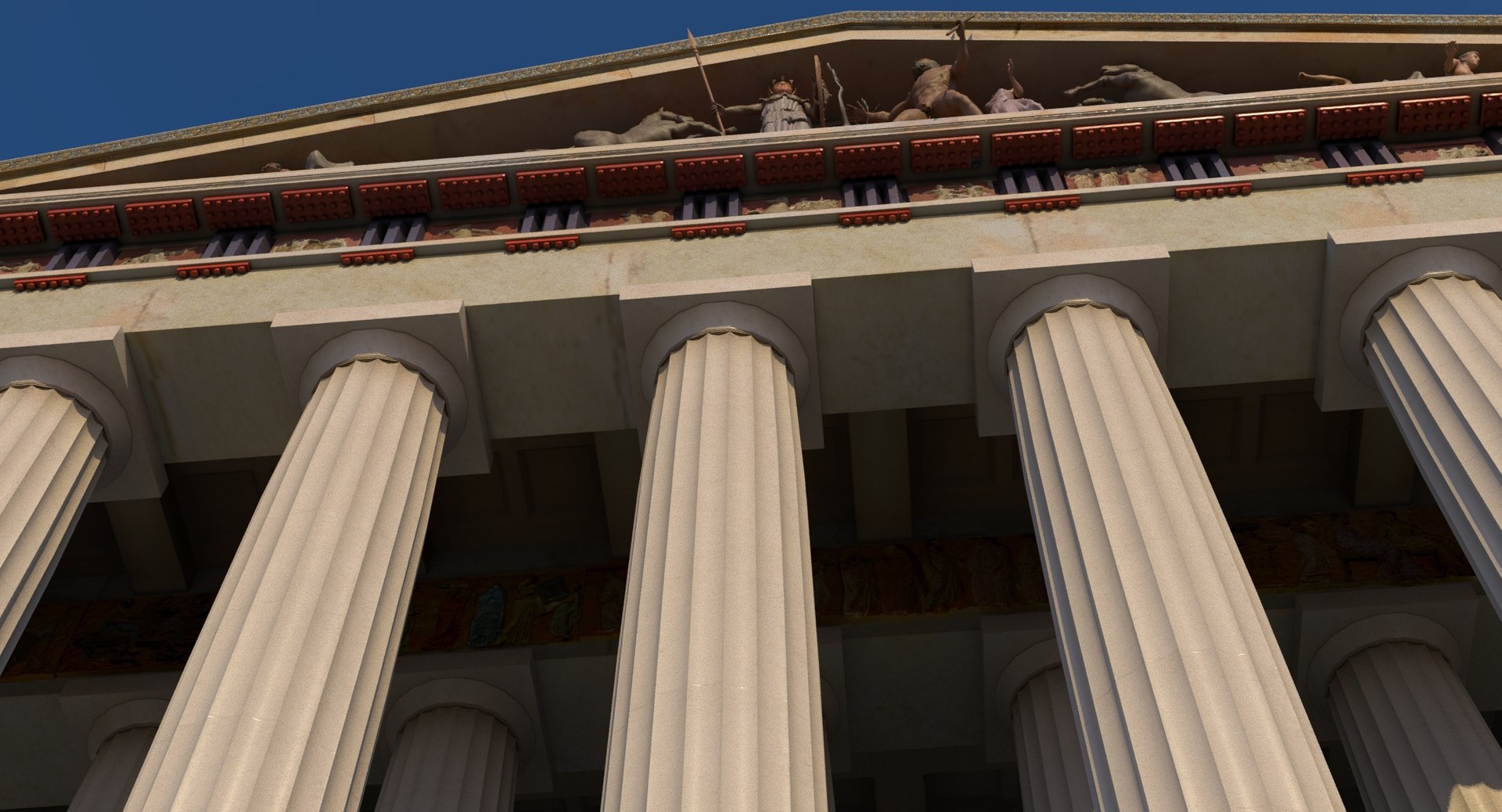 3D Pathenon Painted Model - TurboSquid 2288914