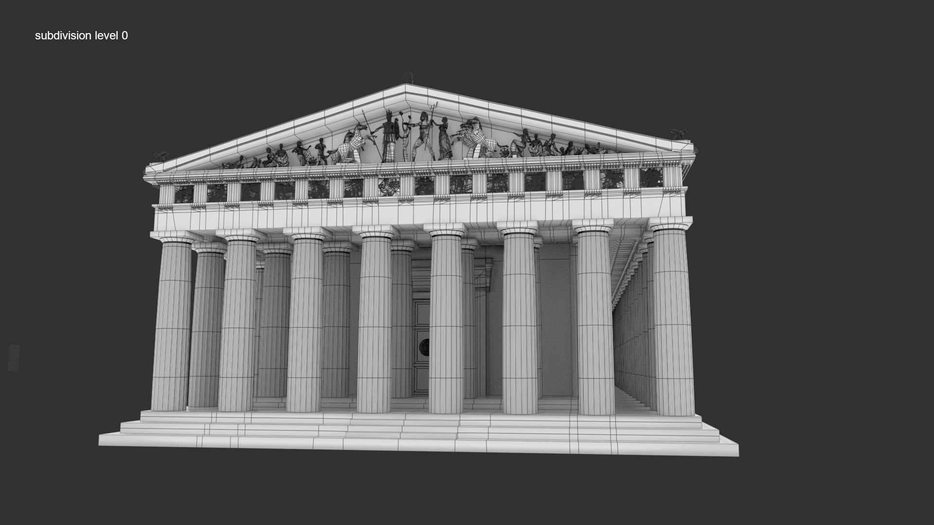 3D Pathenon Painted Model - TurboSquid 2288914