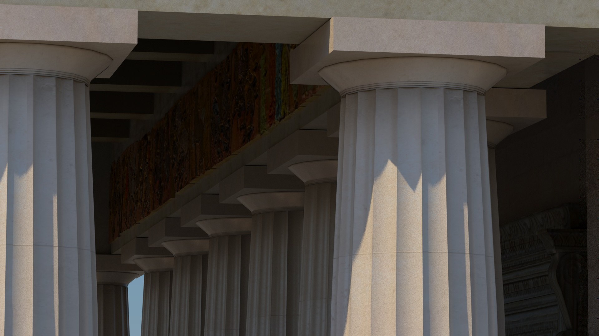 3D Pathenon Painted Model - TurboSquid 2288914