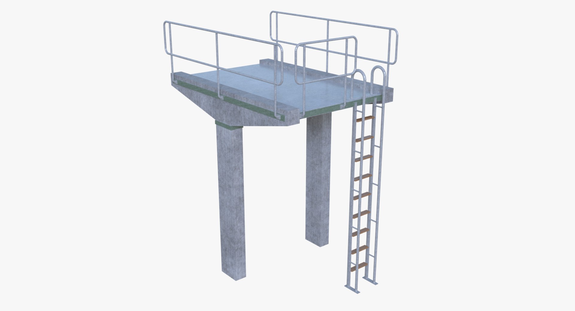 3d Diving Tower Model