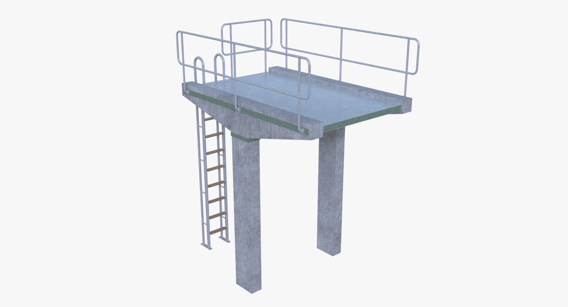3d Diving Tower Model