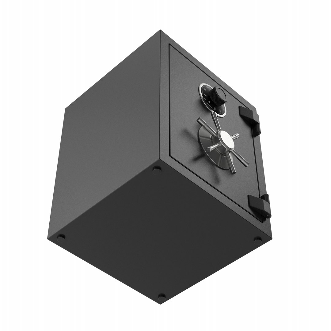 3D Black Safe - TurboSquid 1926182
