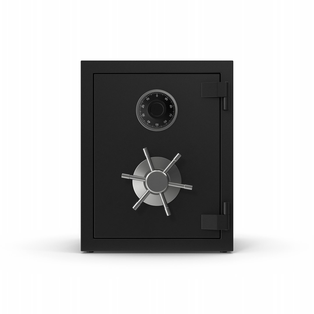 3D Black Safe - TurboSquid 1926182