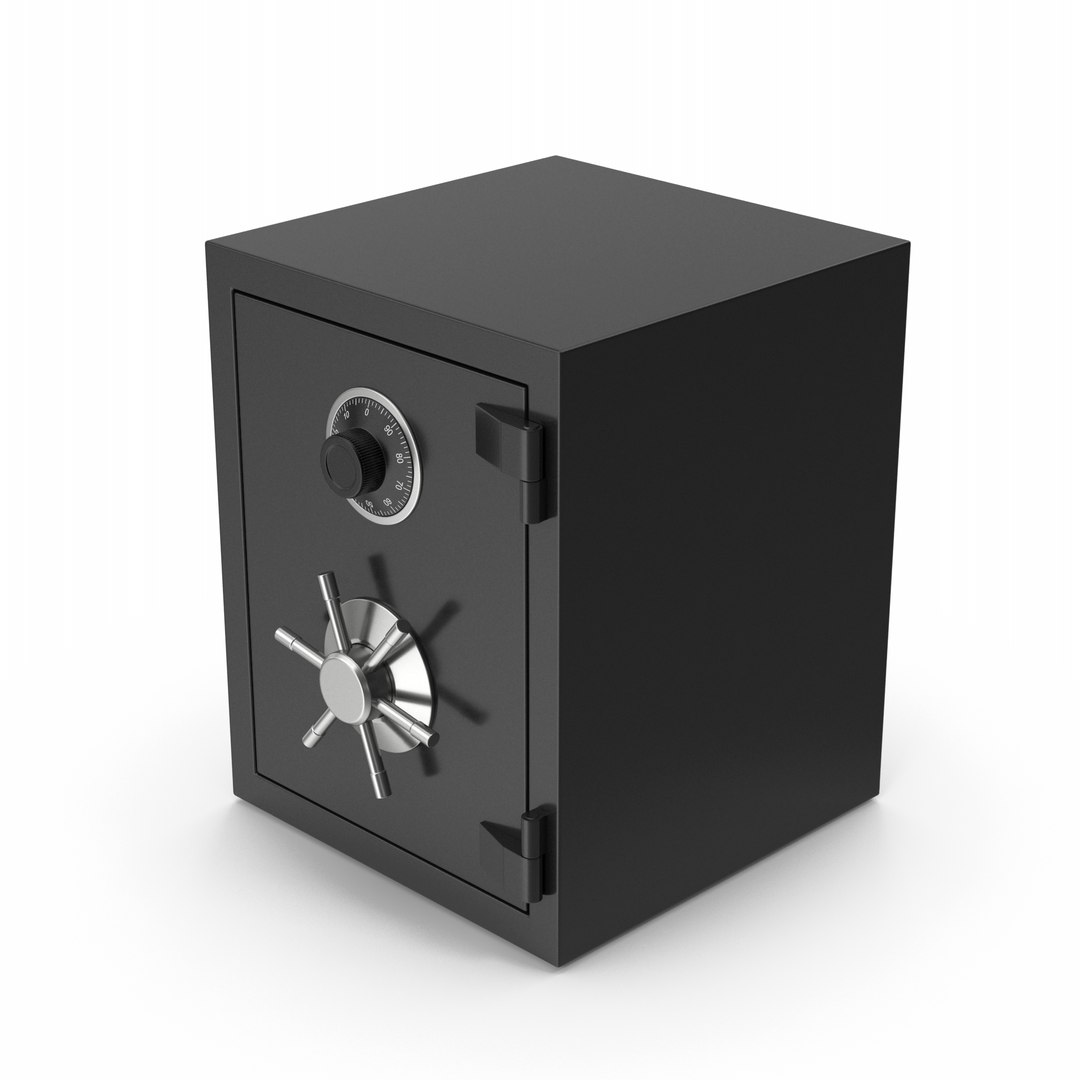3D Black Safe - TurboSquid 1926182