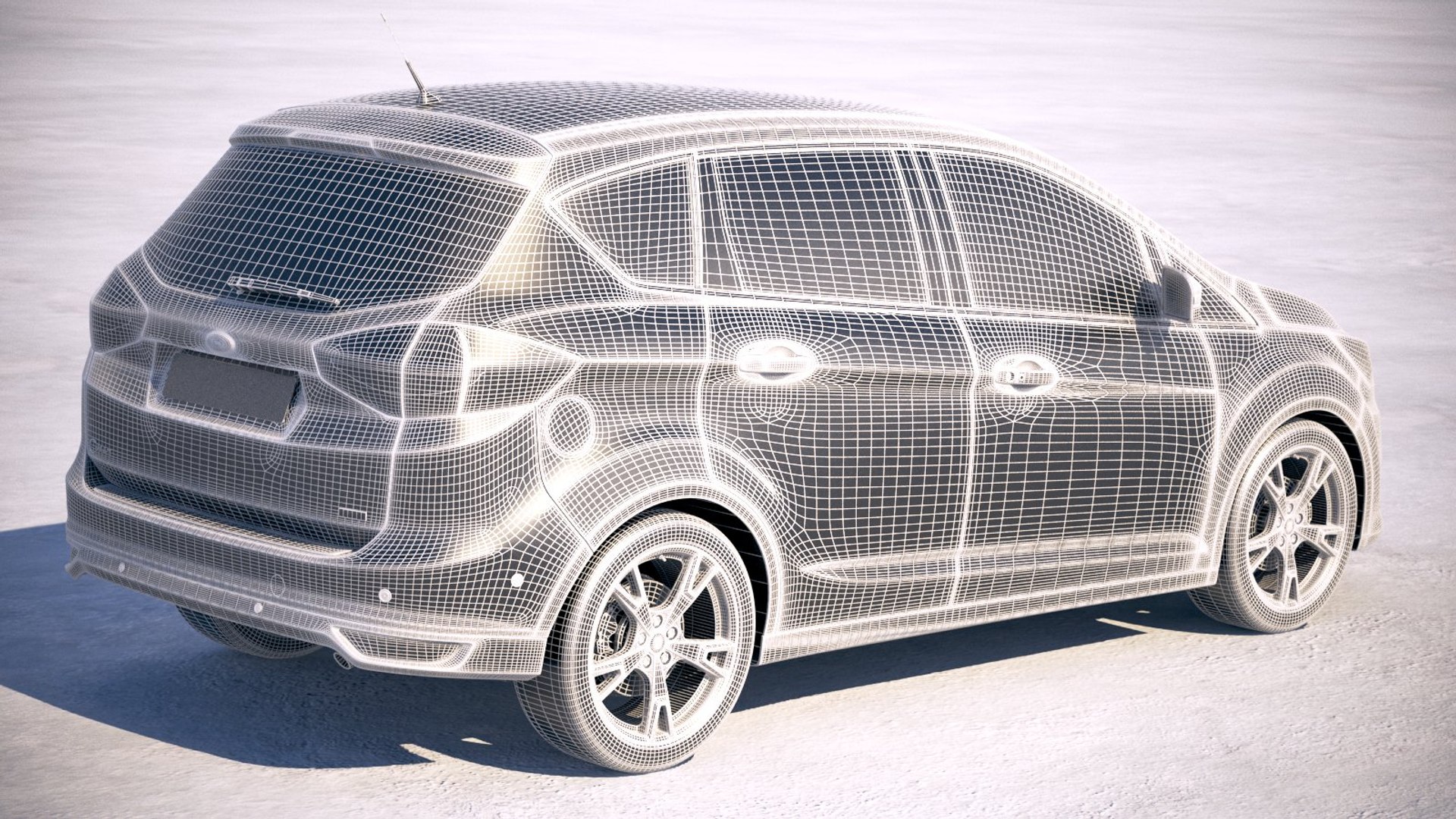 3D C-max 2018 Model - TurboSquid 1308996