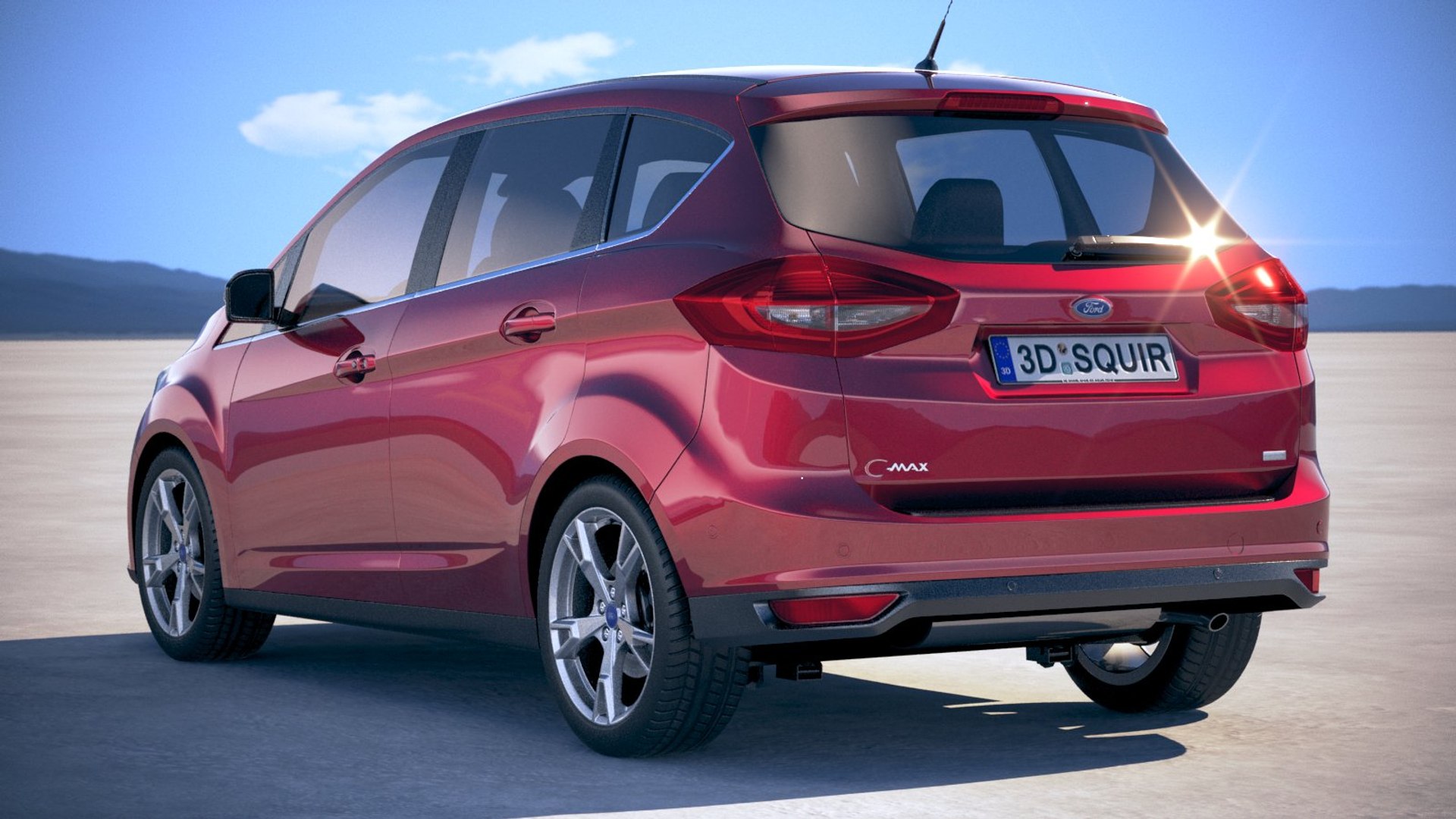 3D C-max 2018 Model - TurboSquid 1308996