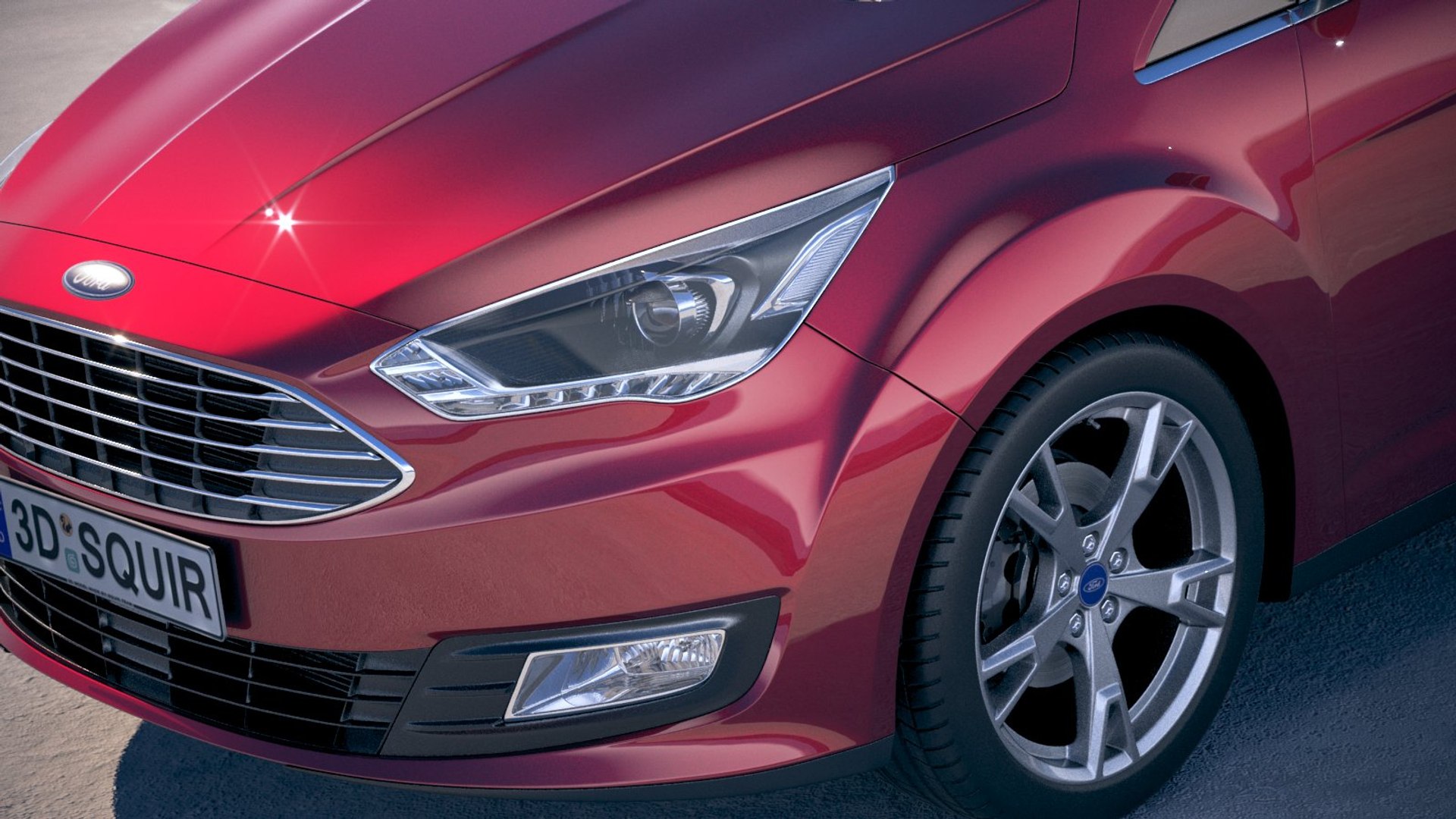 3D C-max 2018 Model - TurboSquid 1308996