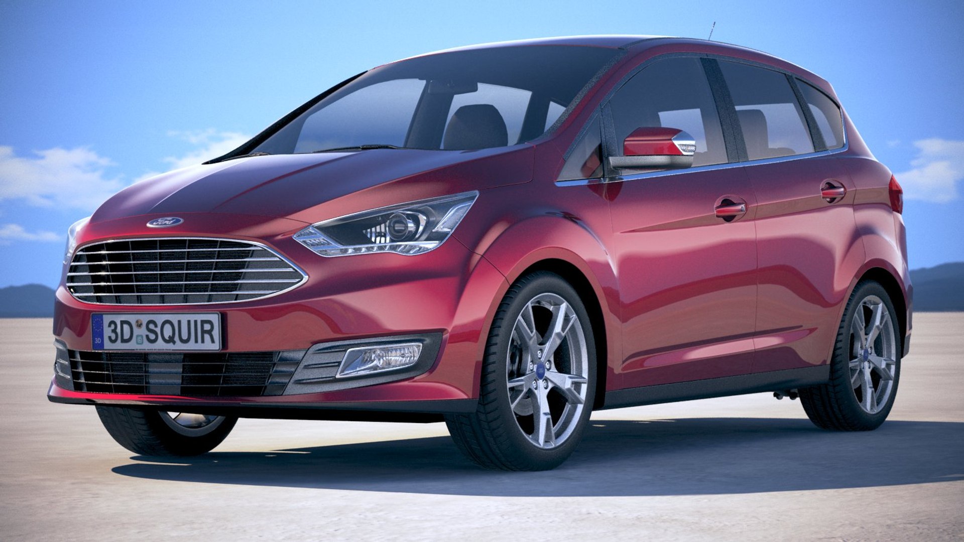 3D C-max 2018 Model - TurboSquid 1308996