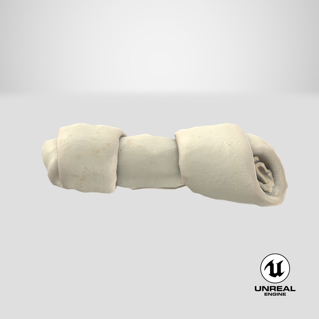 Raw hide bone 03 3D - TurboSquid 1153424