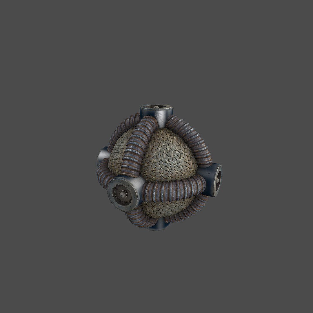 Sci-fi Bomb V1 3d Model