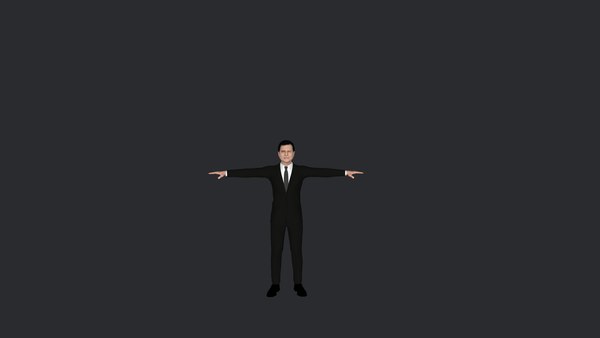 modelo 3d Gerhard Schroder Personaje 3D hiperrealista de cuerpo ...