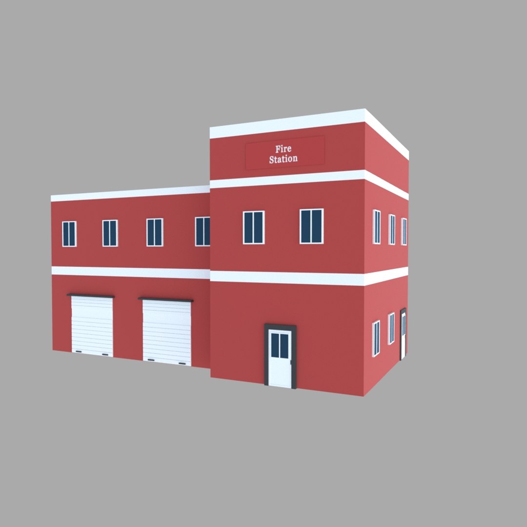 Station Building 3D Model - TurboSquid 1374857