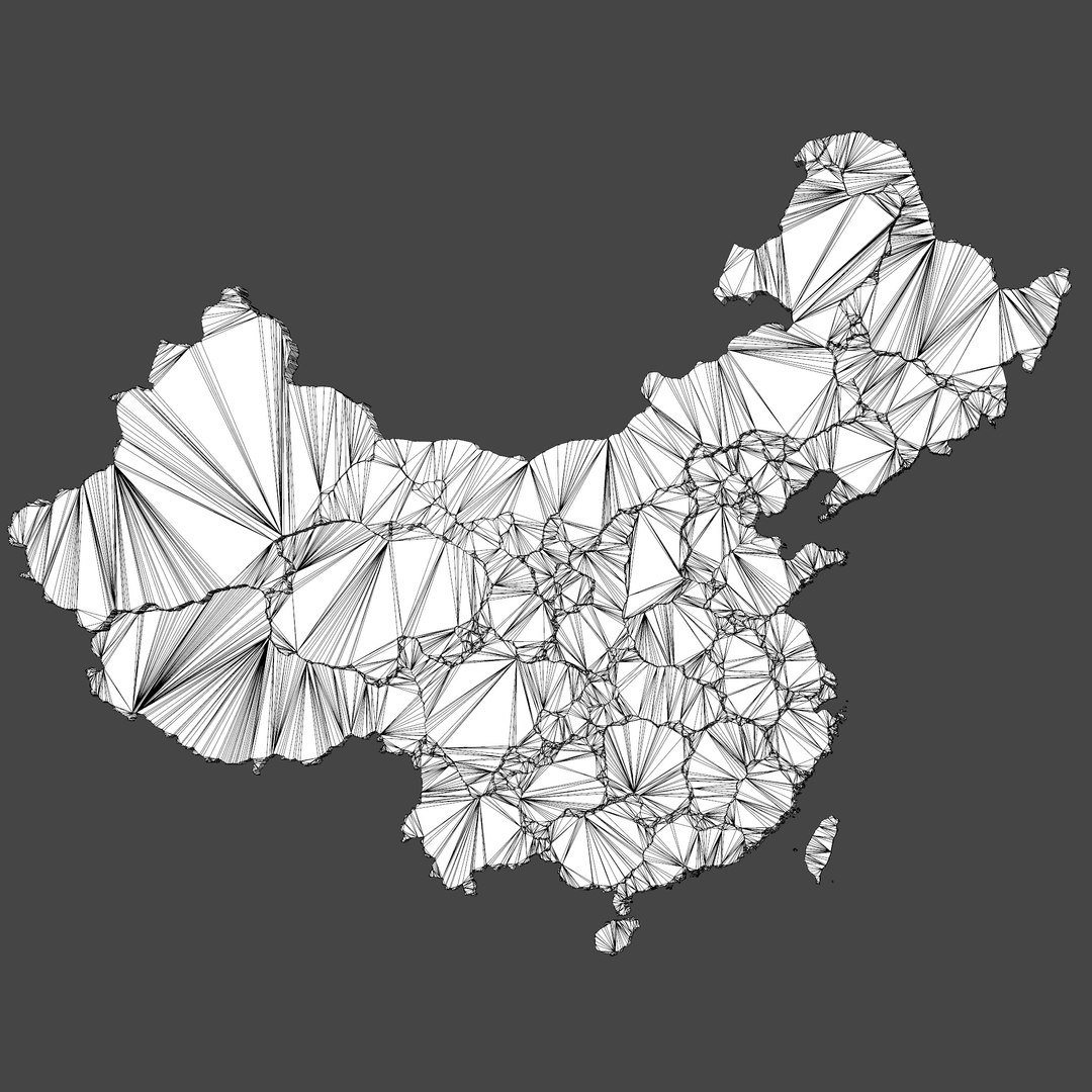 3d China Map Model Turbosquid 1886065