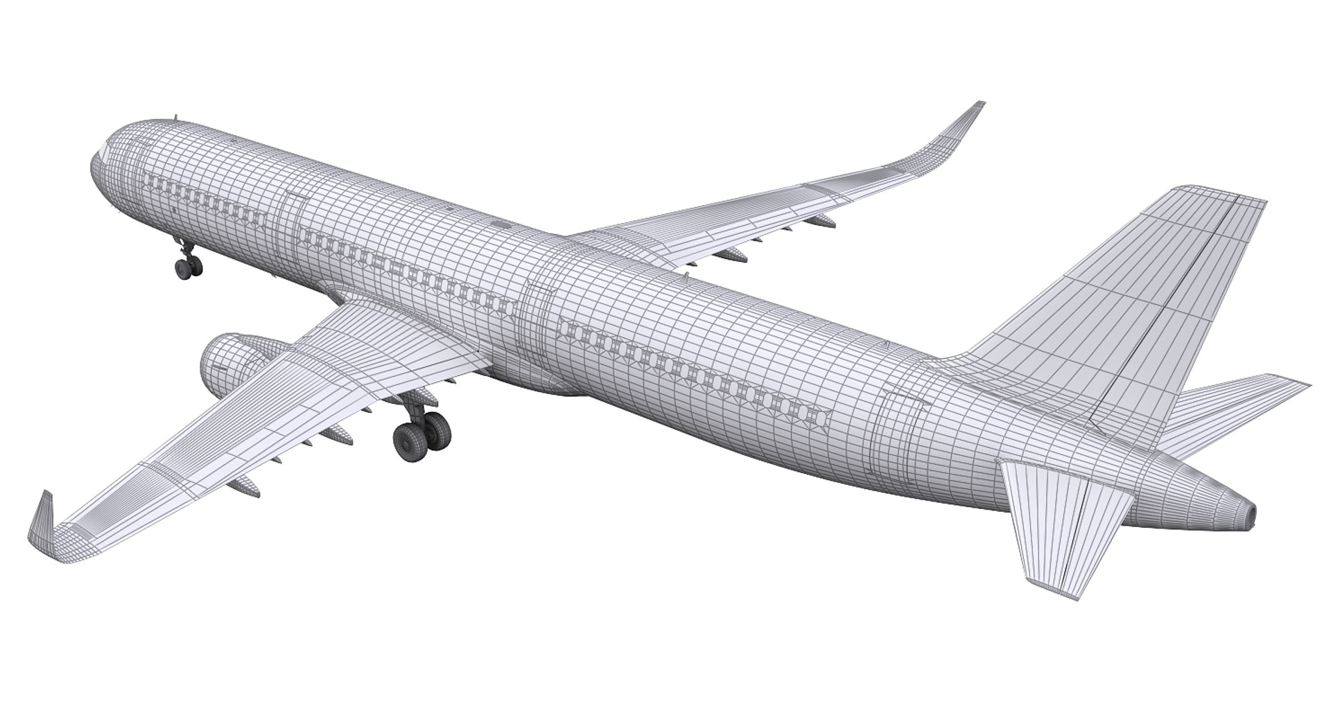a321 generic 3d model