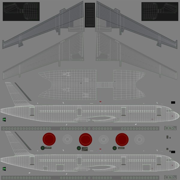 a321 generic 3d model