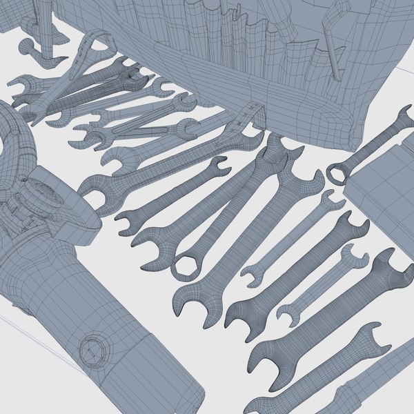 3D old tools model - TurboSquid 1283147