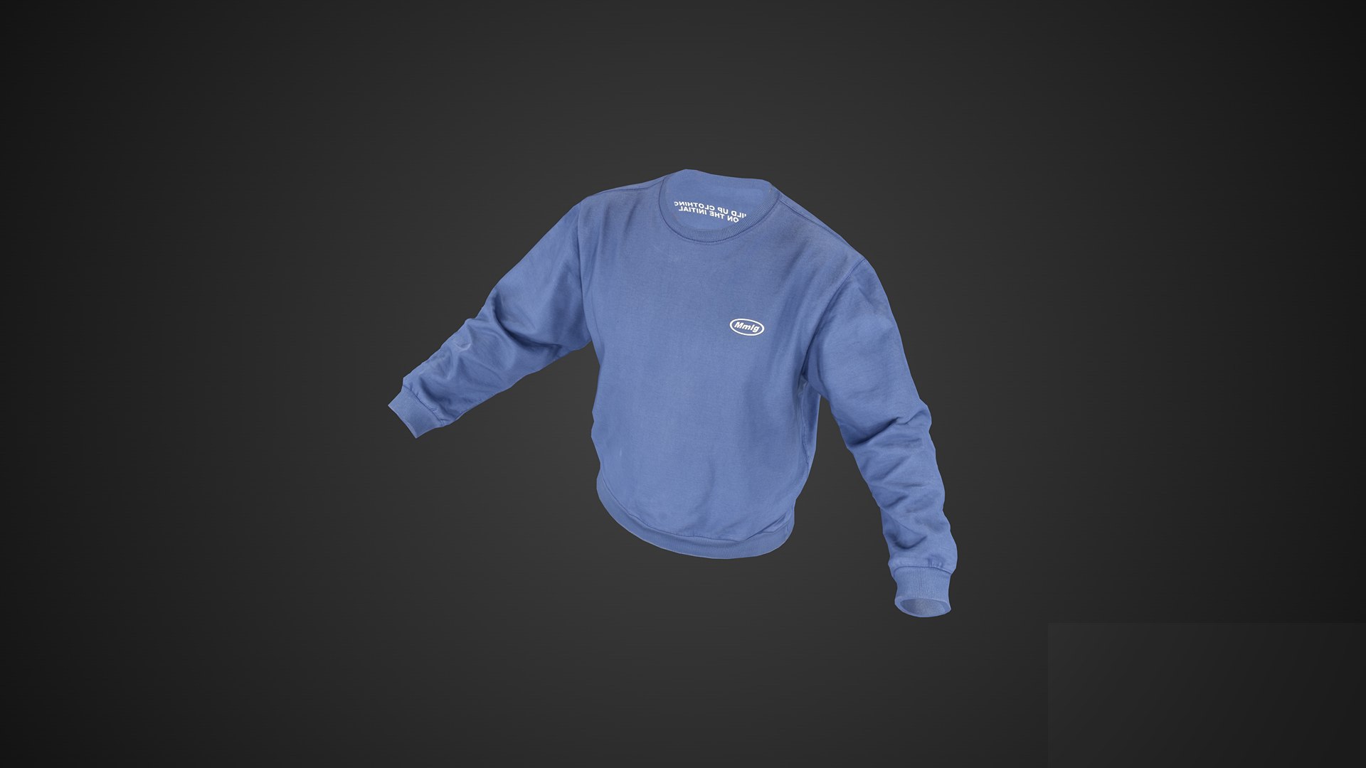3D Model Game Ready Indigo Blue Sweatshirts - TurboSquid 2076686