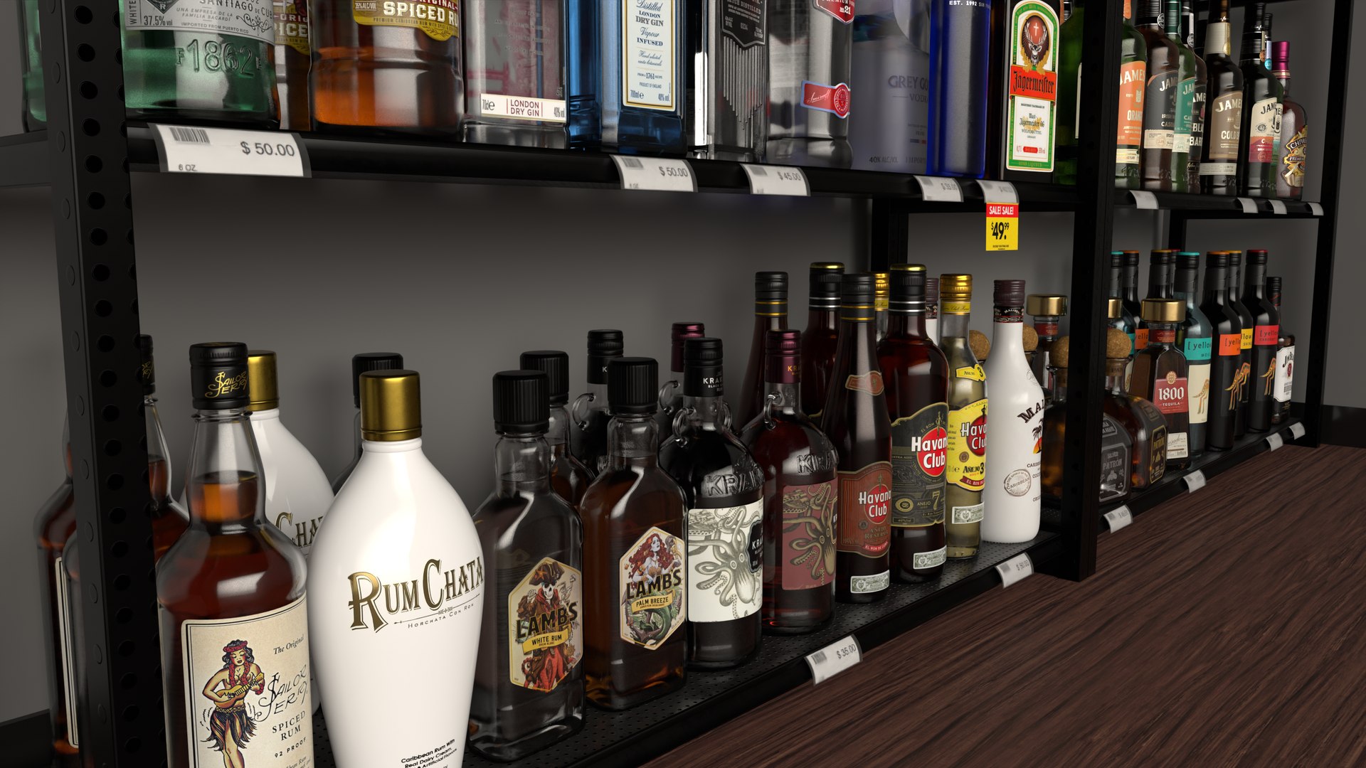 3D 66 Alcohol Bottles Full Collection - TurboSquid 2420250