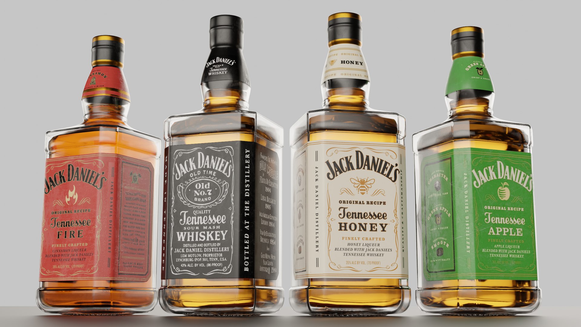 3D 66 Alcohol Bottles Full Collection - TurboSquid 2420250