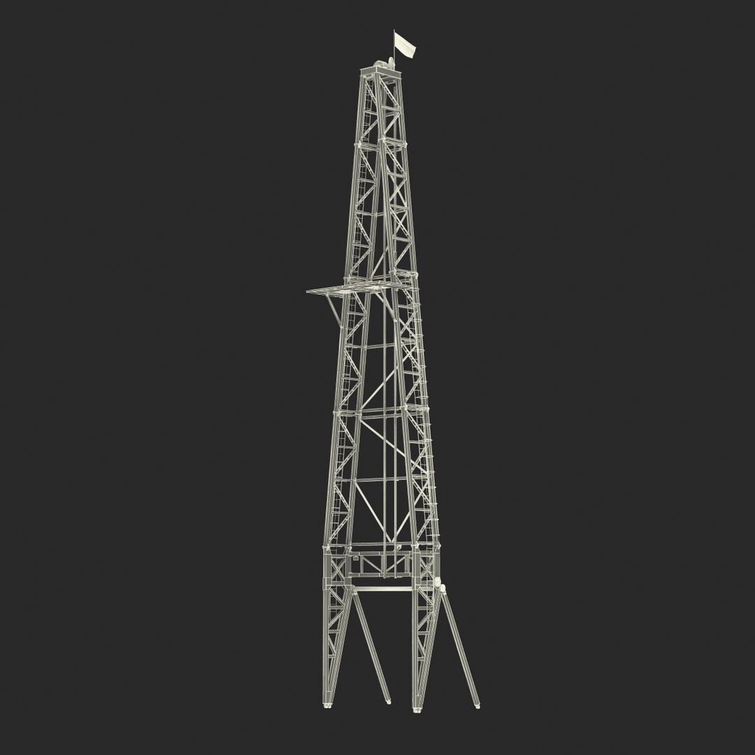 Fracking Gas Platform Tower Max