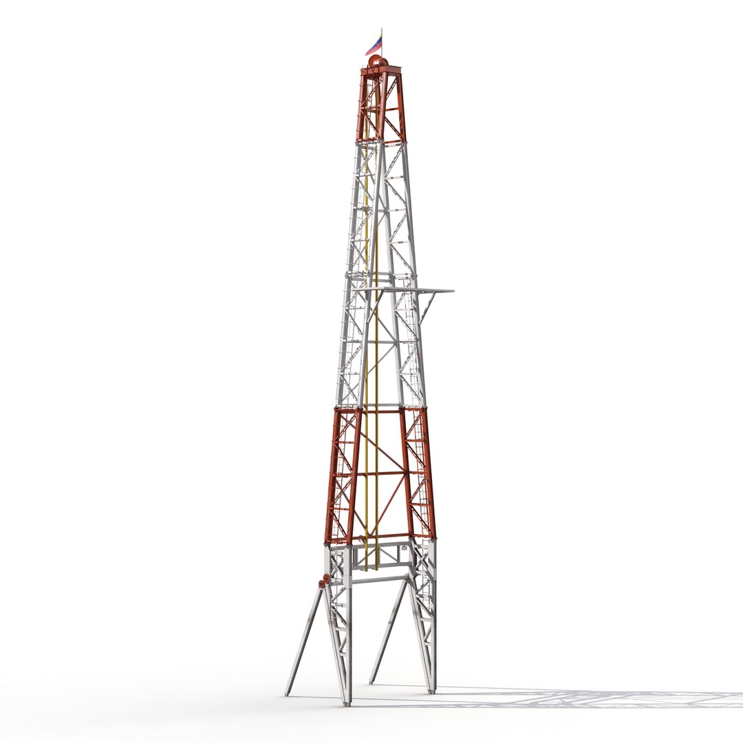 Fracking Gas Platform Tower Max