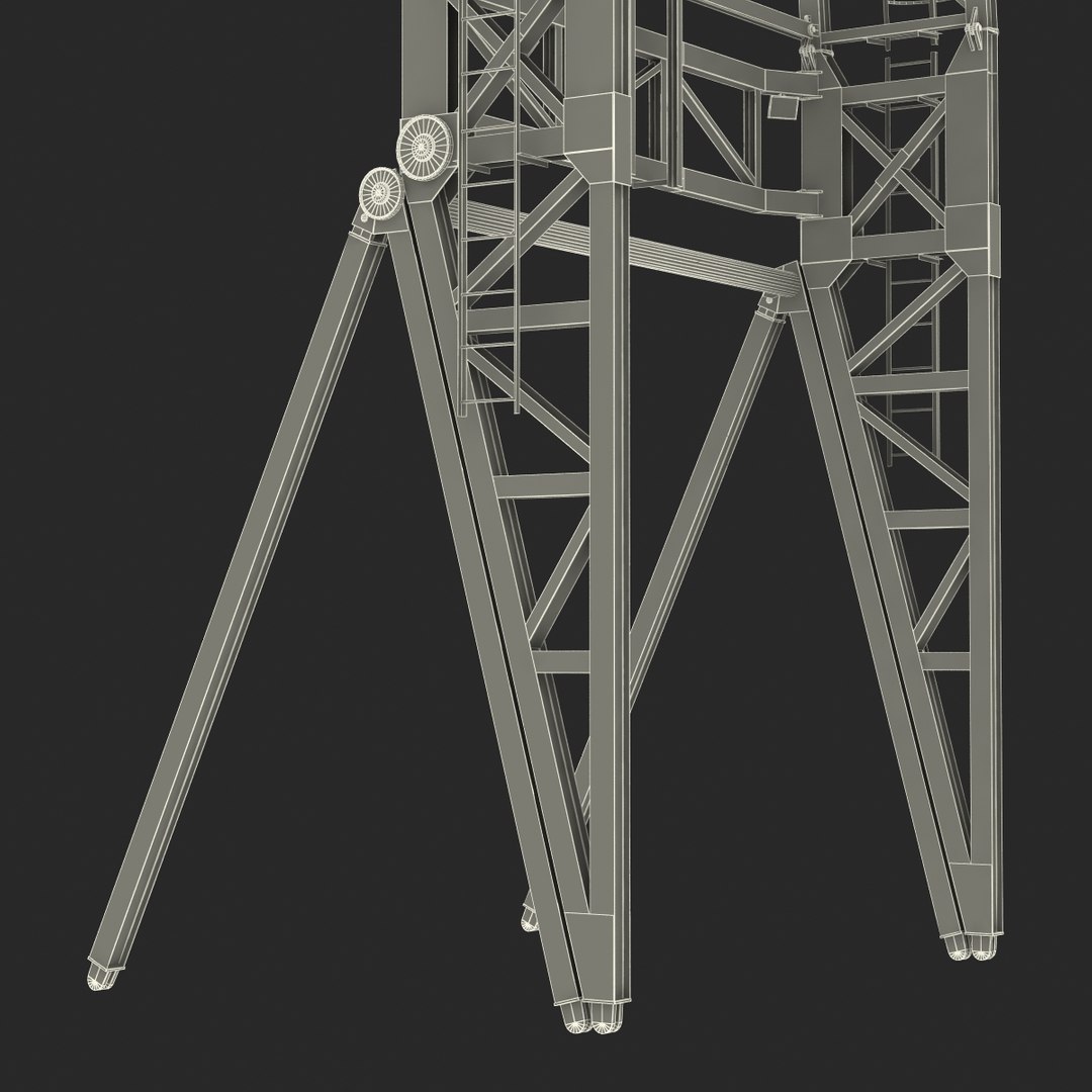 Fracking Gas Platform Tower Max