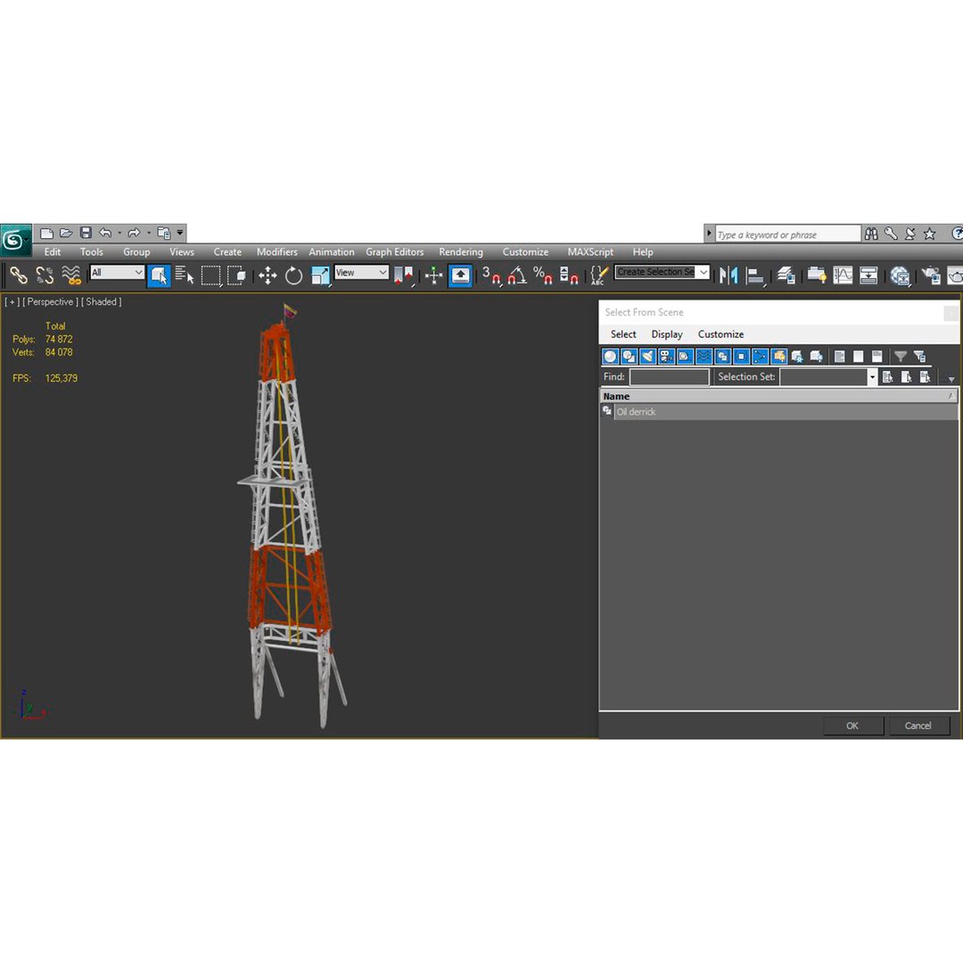 Fracking Gas Platform Tower Max