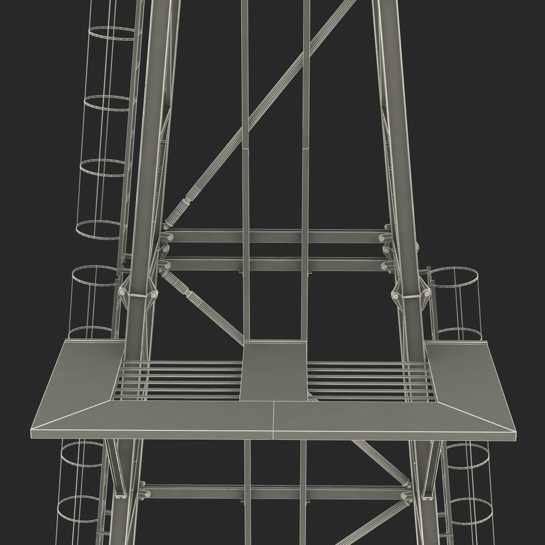 Fracking Gas Platform Tower Max