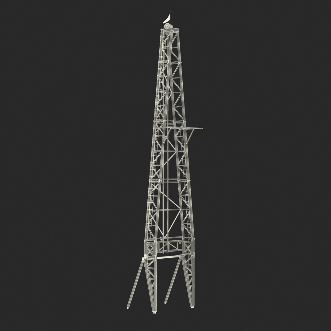 Fracking Gas Platform Tower Max