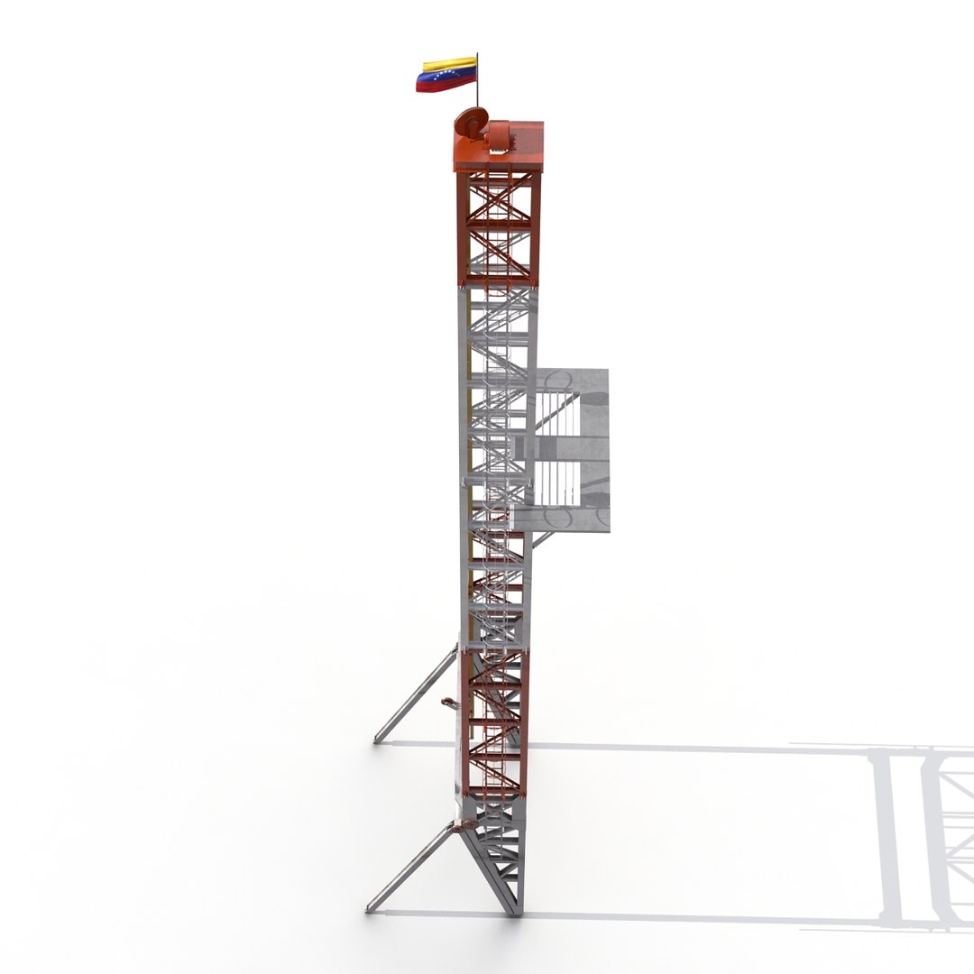 Fracking Gas Platform Tower Max
