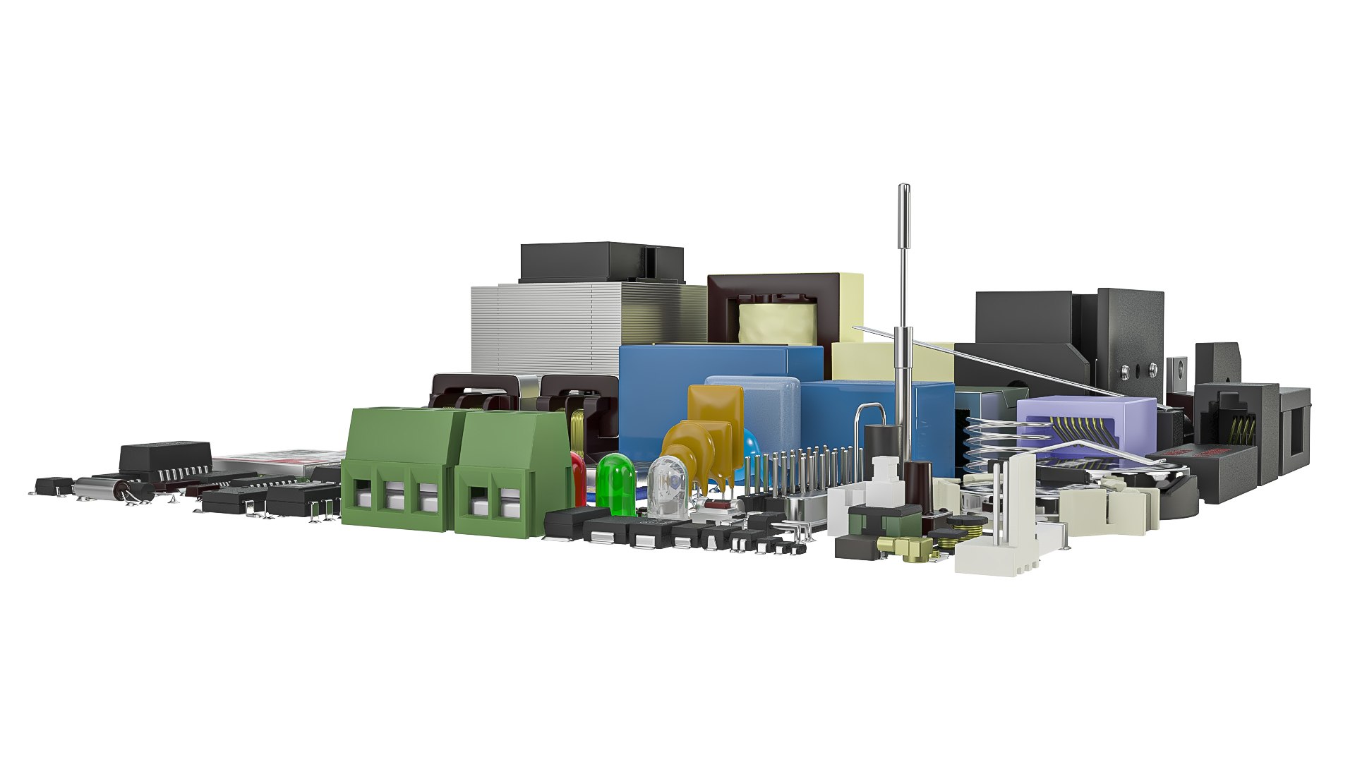 Electronic Components 3D Model - TurboSquid 1719657