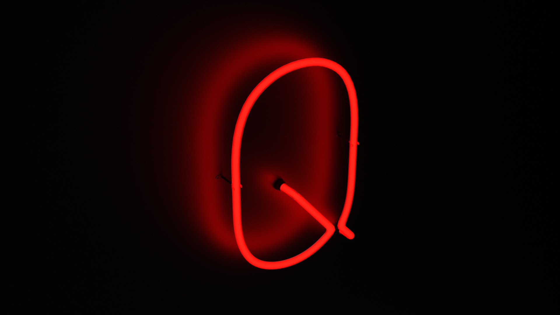 Neon Red Alphabet Q 3D model - TurboSquid 2154151