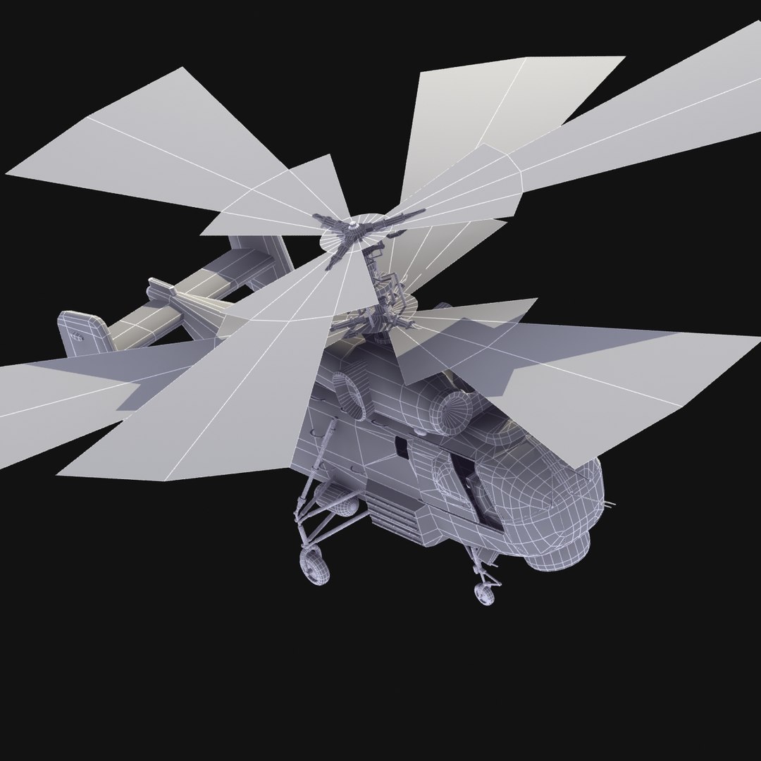 3d Model Ka-27 Helix Helicopter