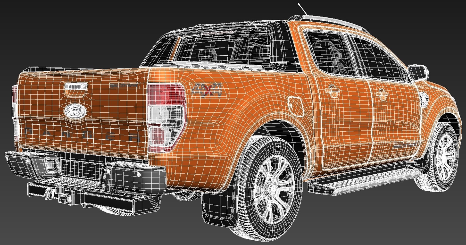3D Ford Ranger Wildtrak 2017 - TurboSquid 2224226