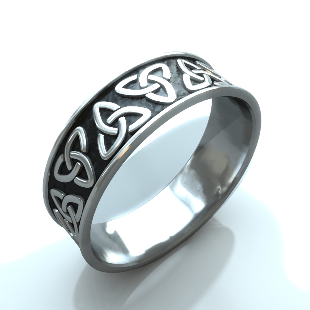 free celtic ring 3d model